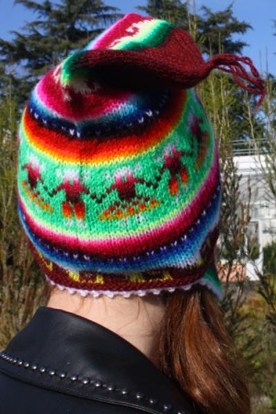 Chullo des Andes - Bonnets peruviens - Femme - Boutique Pérou